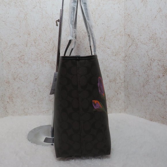 Coach | Bags | Coach Signature Rose City Tote Brown | Poshmark